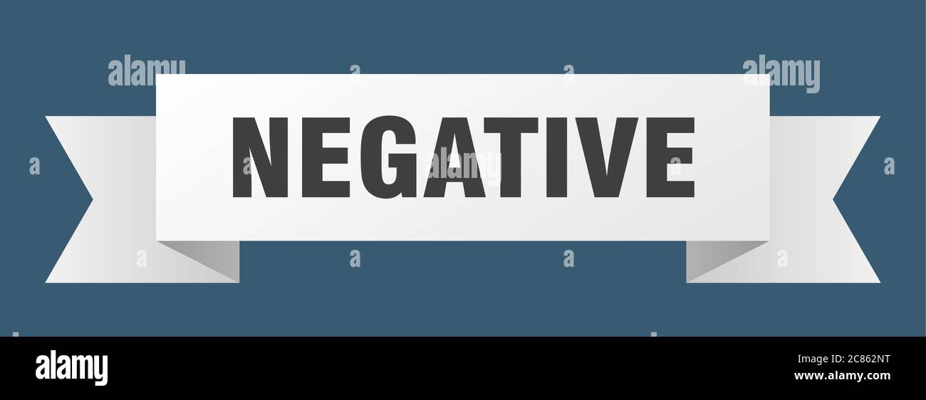 negative ribbon. negative paper band banner sign Stock Vector Image ...