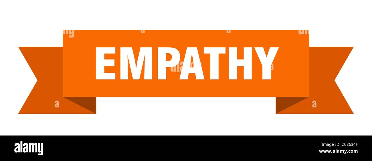 empathy ribbon. empathy paper band banner sign Stock Vector Image & Art - Alamy