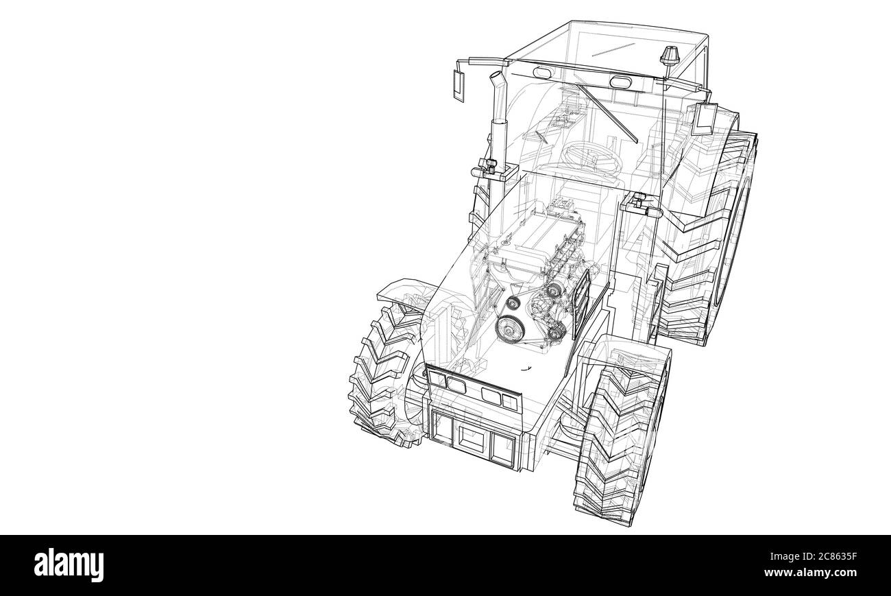 Farm Tractor Concept Stock Photo - Alamy