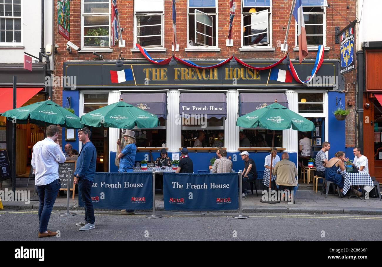 Soho london french house hi-res stock photography and images - Alamy