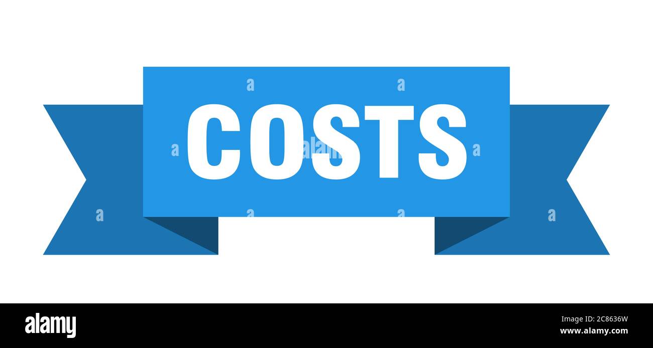 costs ribbon. costs paper band banner sign Stock Vector Image & Art - Alamy