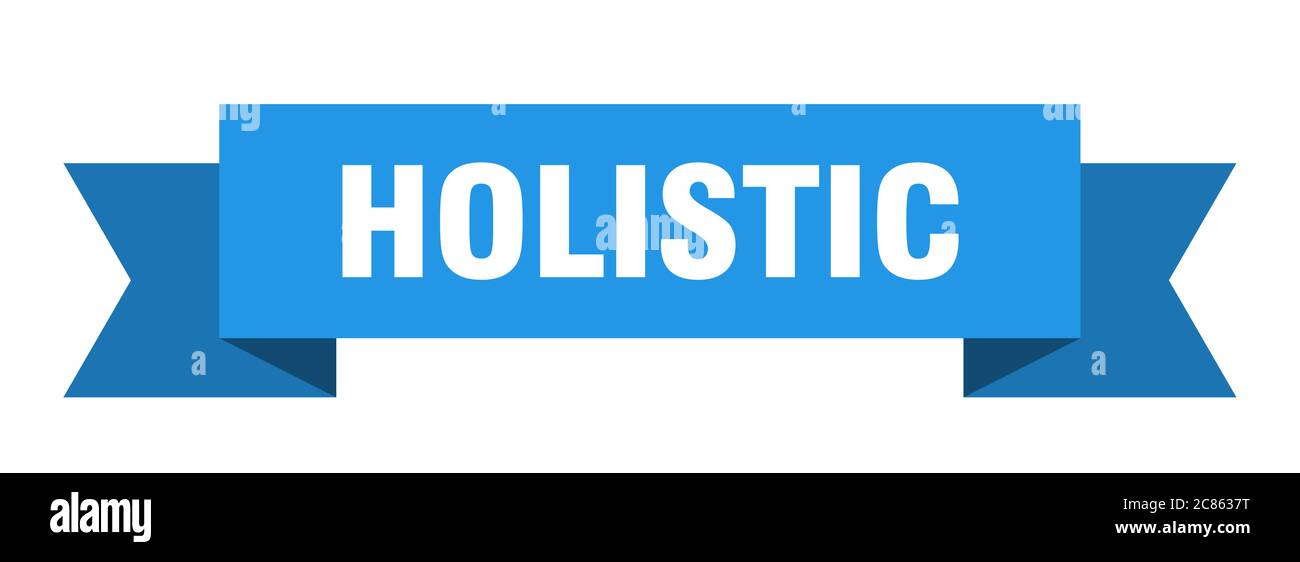 holistic ribbon. holistic paper band banner sign Stock Vector Image ...