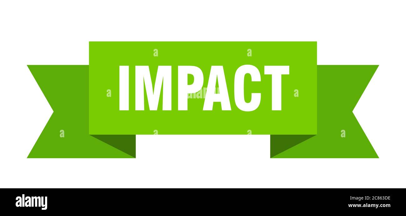 impact ribbon. impact paper band banner sign Stock Vector Image & Art ...