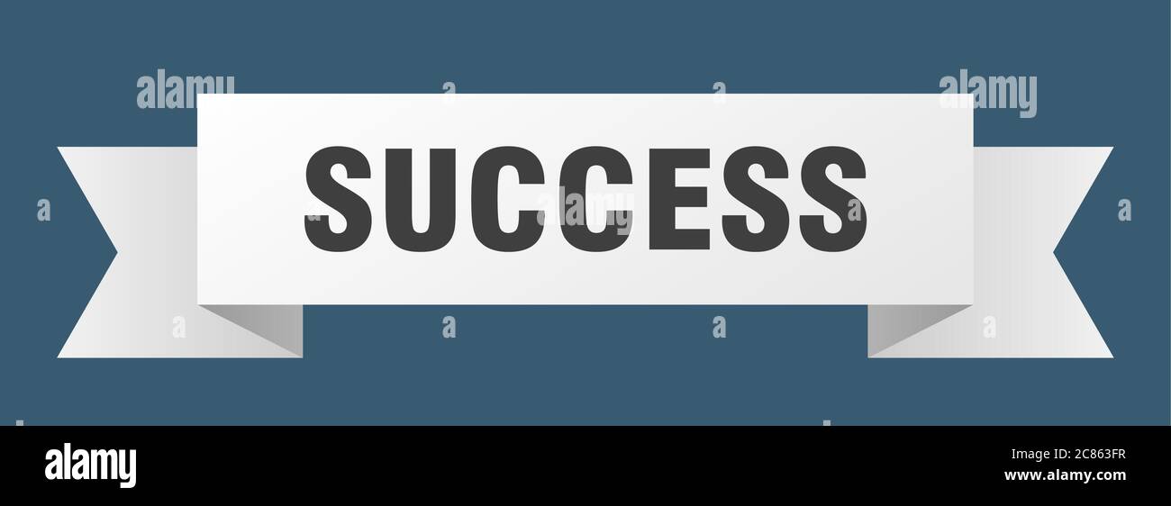 success ribbon. success paper band banner sign Stock Vector Image & Art - Alamy
