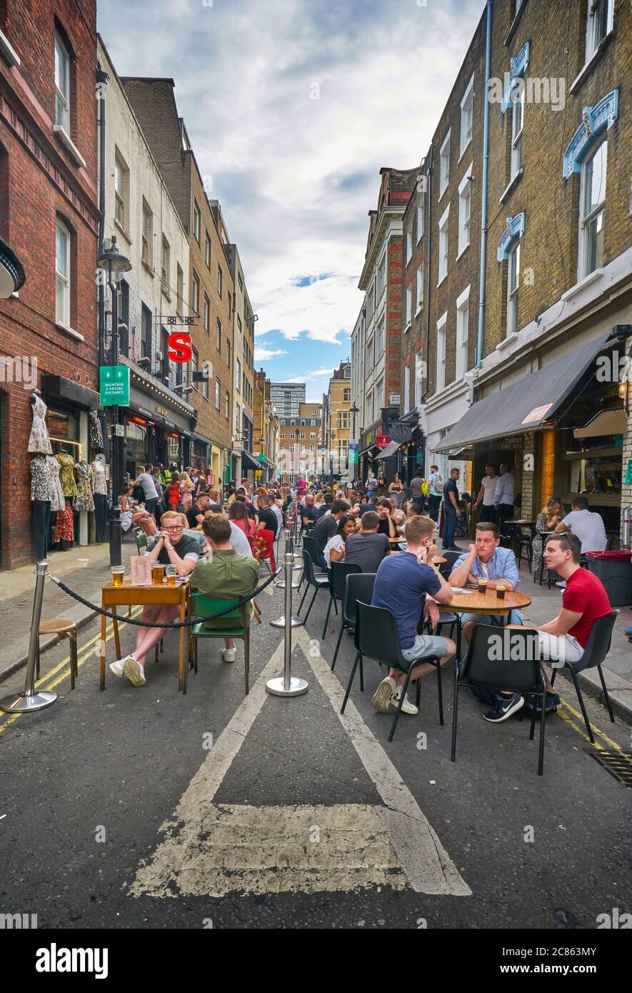Soho street dining hi-res stock photography and images - Alamy