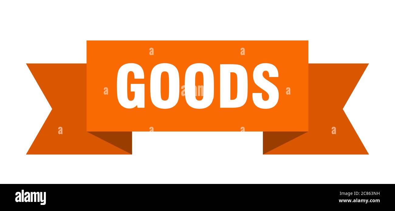 goods ribbon. goods paper band banner sign Stock Vector Image & Art - Alamy