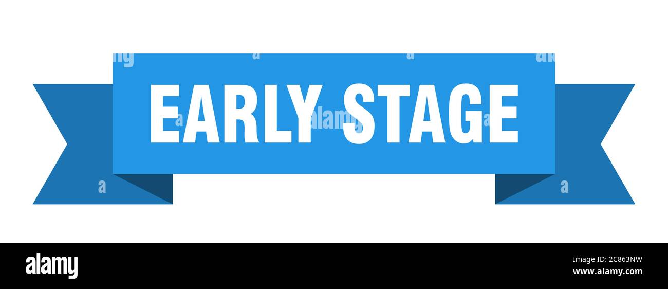 early stage ribbon. early stage paper band banner sign Stock Vector ...