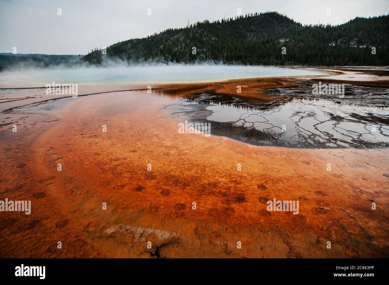 Yellowstone geothermal pools hi-res stock photography and images - Alamy