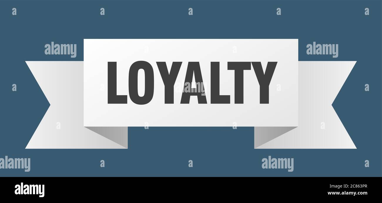 loyalty ribbon. loyalty paper band banner sign Stock Vector Image & Art ...