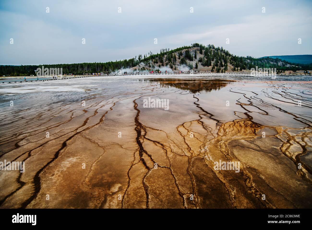 Yellowstone geothermal pools hi-res stock photography and images - Alamy