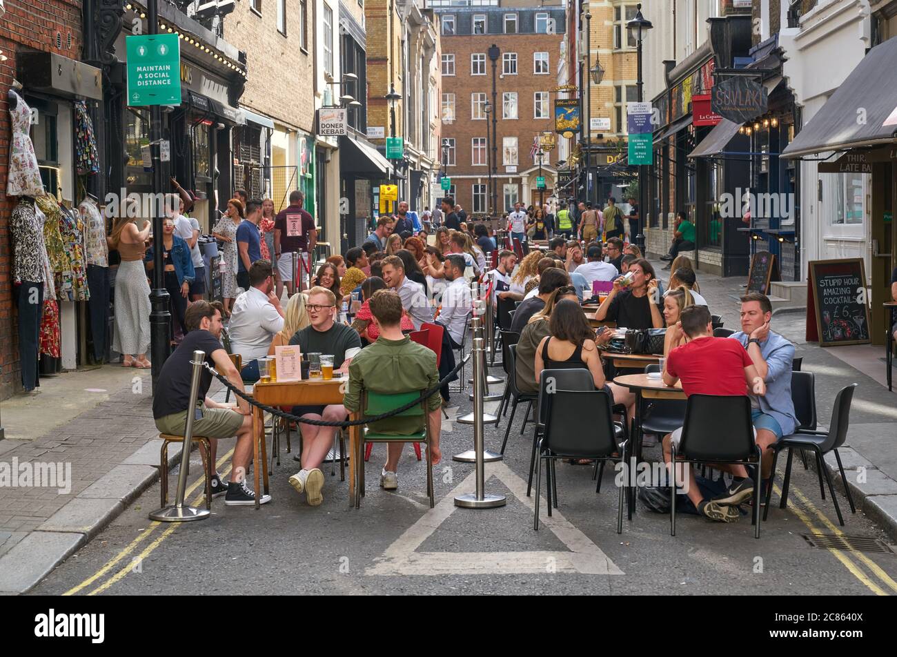 Soho street dining hi-res stock photography and images - Alamy