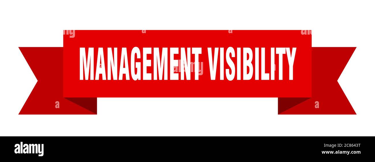 management visibility ribbon. management visibility paper band banner ...