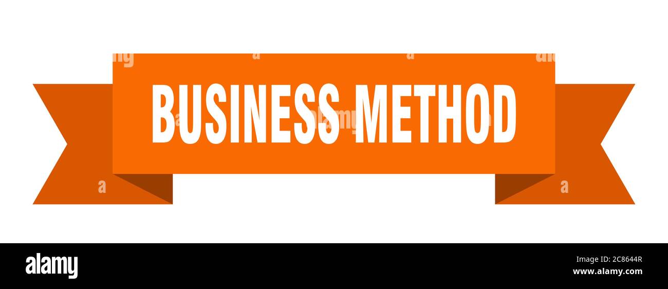 business method ribbon. business method paper band banner sign Stock ...