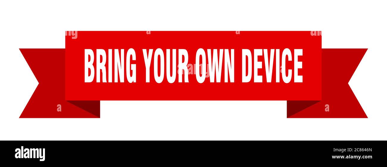 bring your own device ribbon. bring your own device paper band banner ...