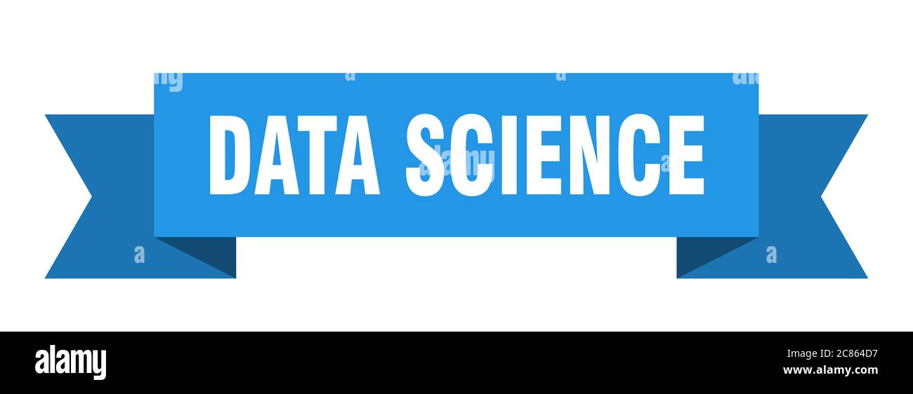 data science ribbon. data science paper band banner sign Stock Vector ...