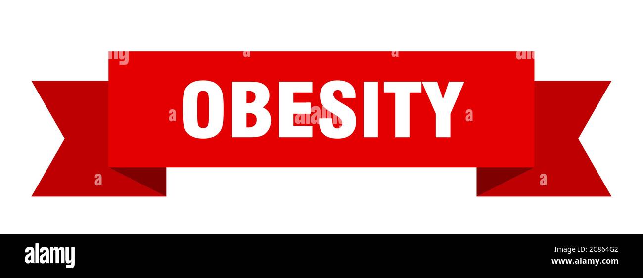 obesity ribbon. obesity paper band banner sign Stock Vector Image & Art ...