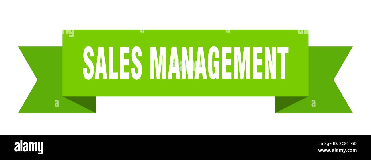 sales management ribbon. sales management paper band banner sign Stock ...