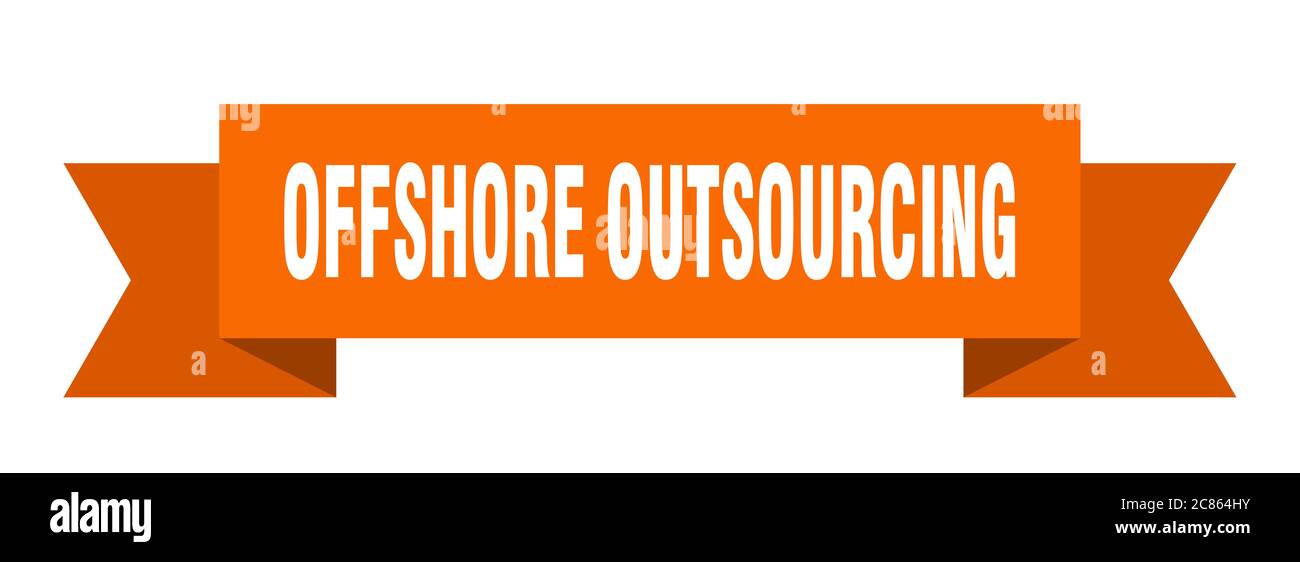 offshore outsourcing ribbon. offshore outsourcing paper band banner ... offshore outsourcing ribbon. offshore outsourcing paper band banner ...