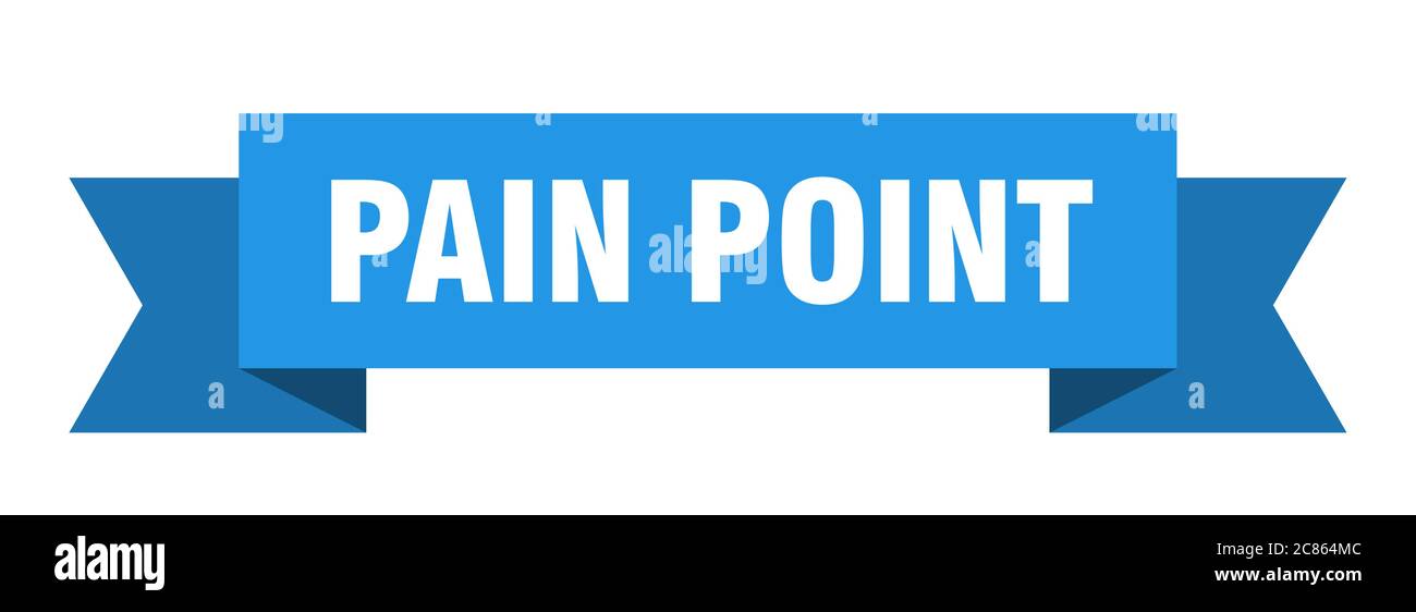 pain point ribbon. pain point paper band banner sign Stock Vector Image ...