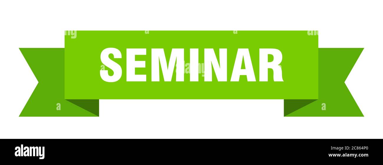 seminar ribbon. seminar paper band banner sign Stock Vector Image & Art ...