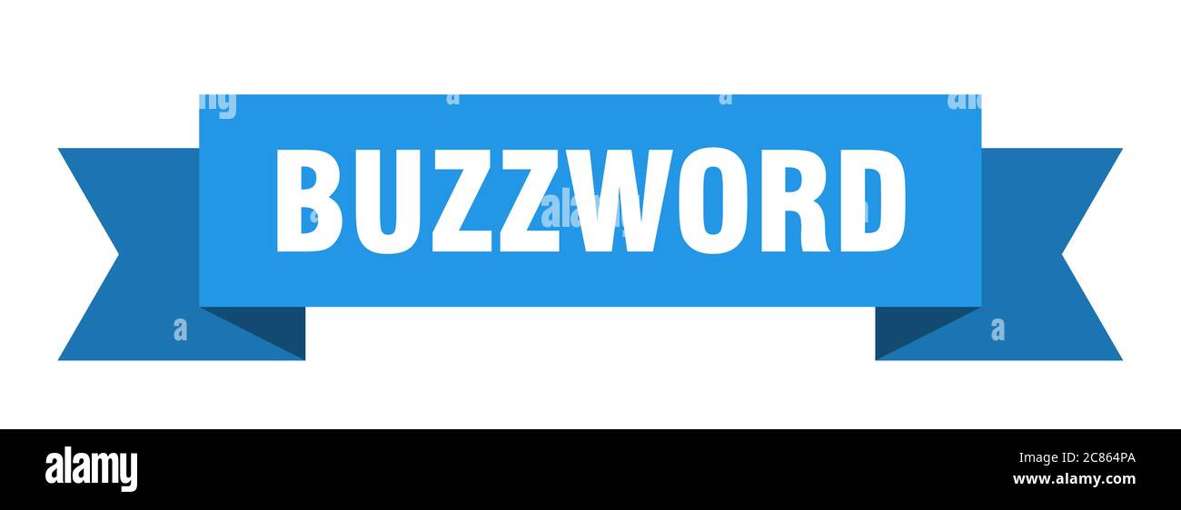 buzzword ribbon. buzzword paper band banner sign Stock Vector Image ...