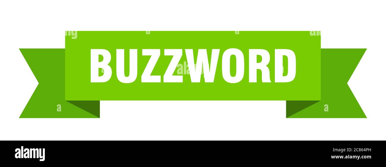 buzzword ribbon. buzzword paper band banner sign Stock Vector Image ...