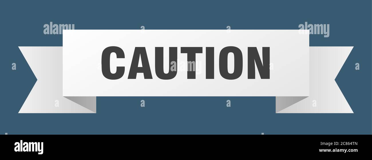 caution ribbon. caution paper band banner sign Stock Vector Image & Art ...