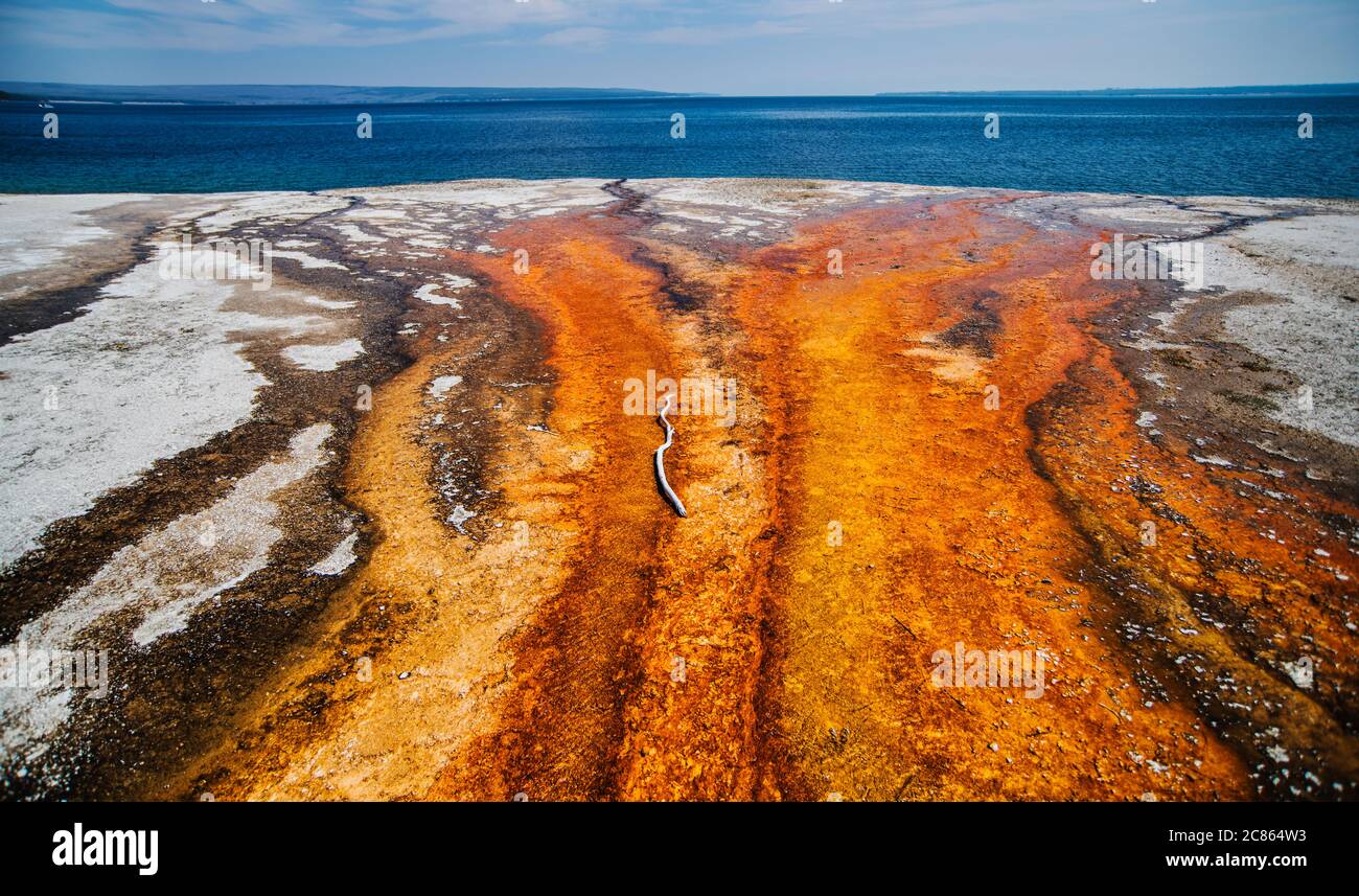 Natural hot spring lake hi-res stock photography and images - Alamy