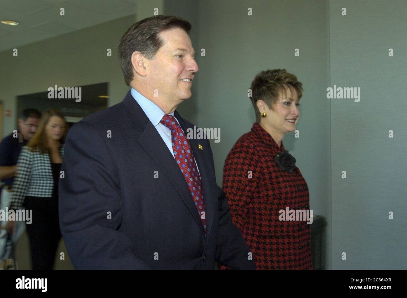 Austin, Texas USA, November 1, 2005: Tom Delay arrives with wife ...