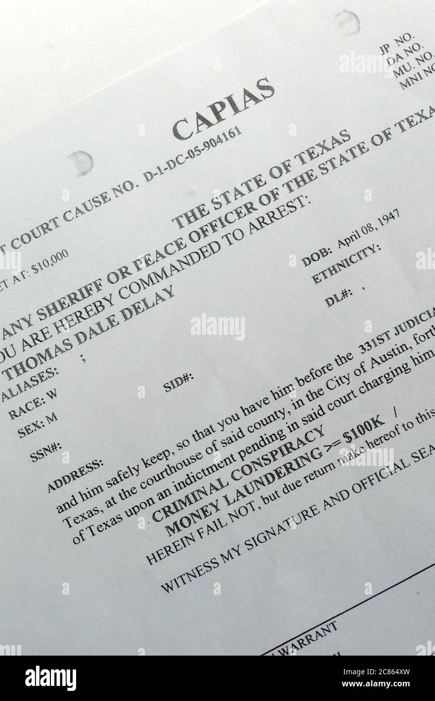 Texas Arrest Warrant
