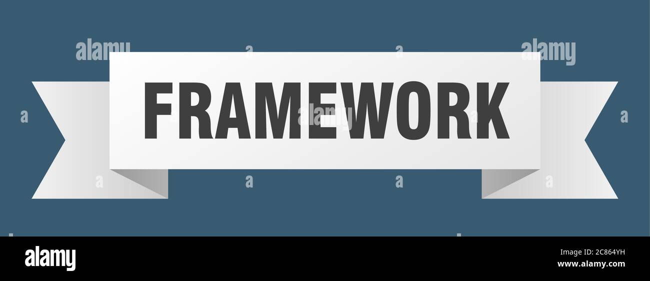 framework ribbon. framework paper band banner sign Stock Vector Image & Art - Alamy