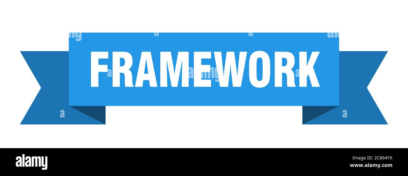 framework ribbon. framework paper band banner sign Stock Vector Image & Art - Alamy