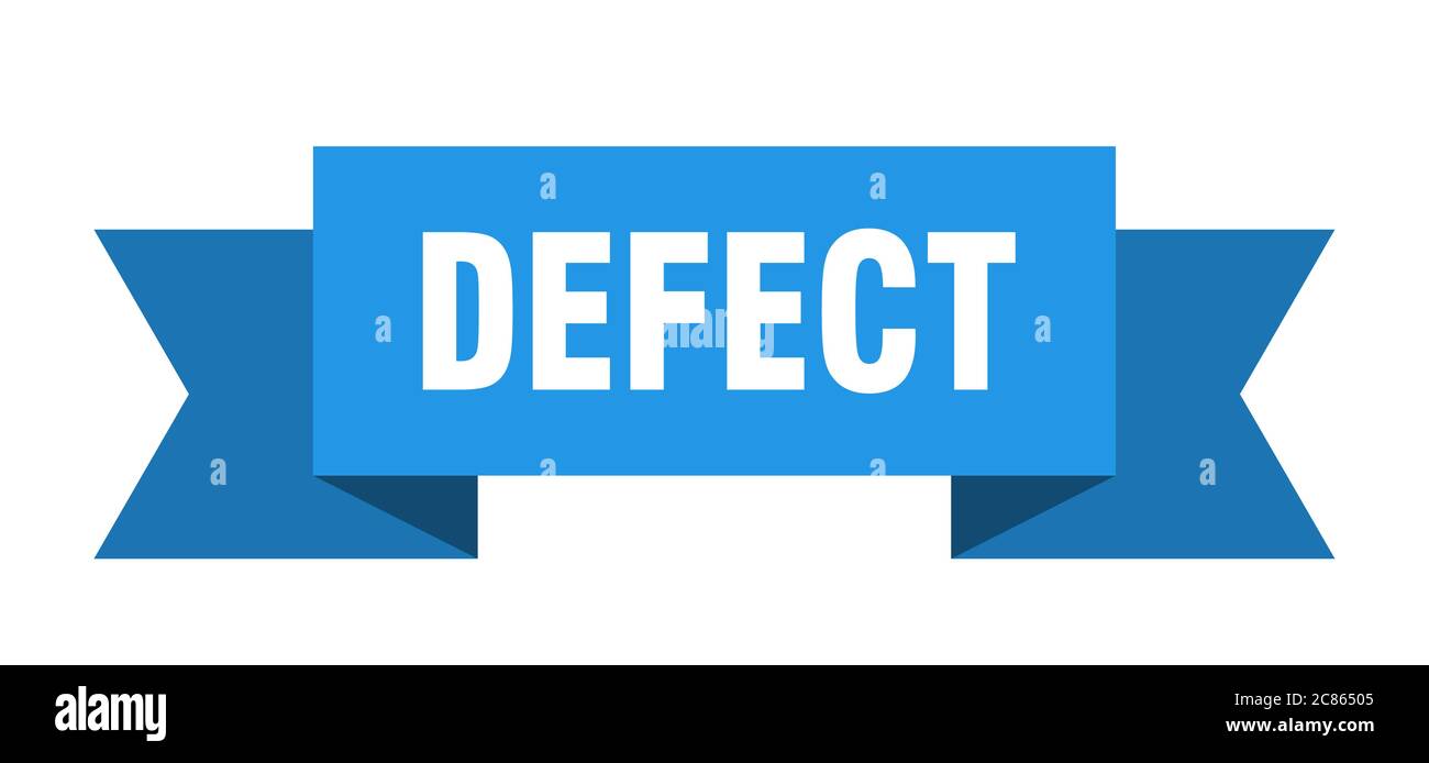 defect ribbon. defect paper band banner sign Stock Vector Image & Art ...