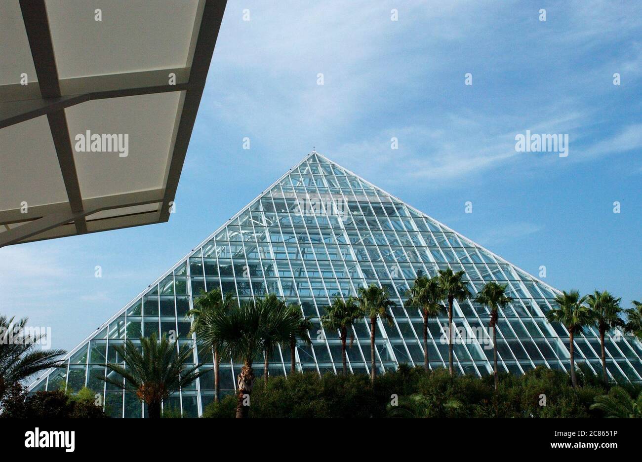 Galveston, Texas USA, 2004: Exterior of Moody Gardens showing ...