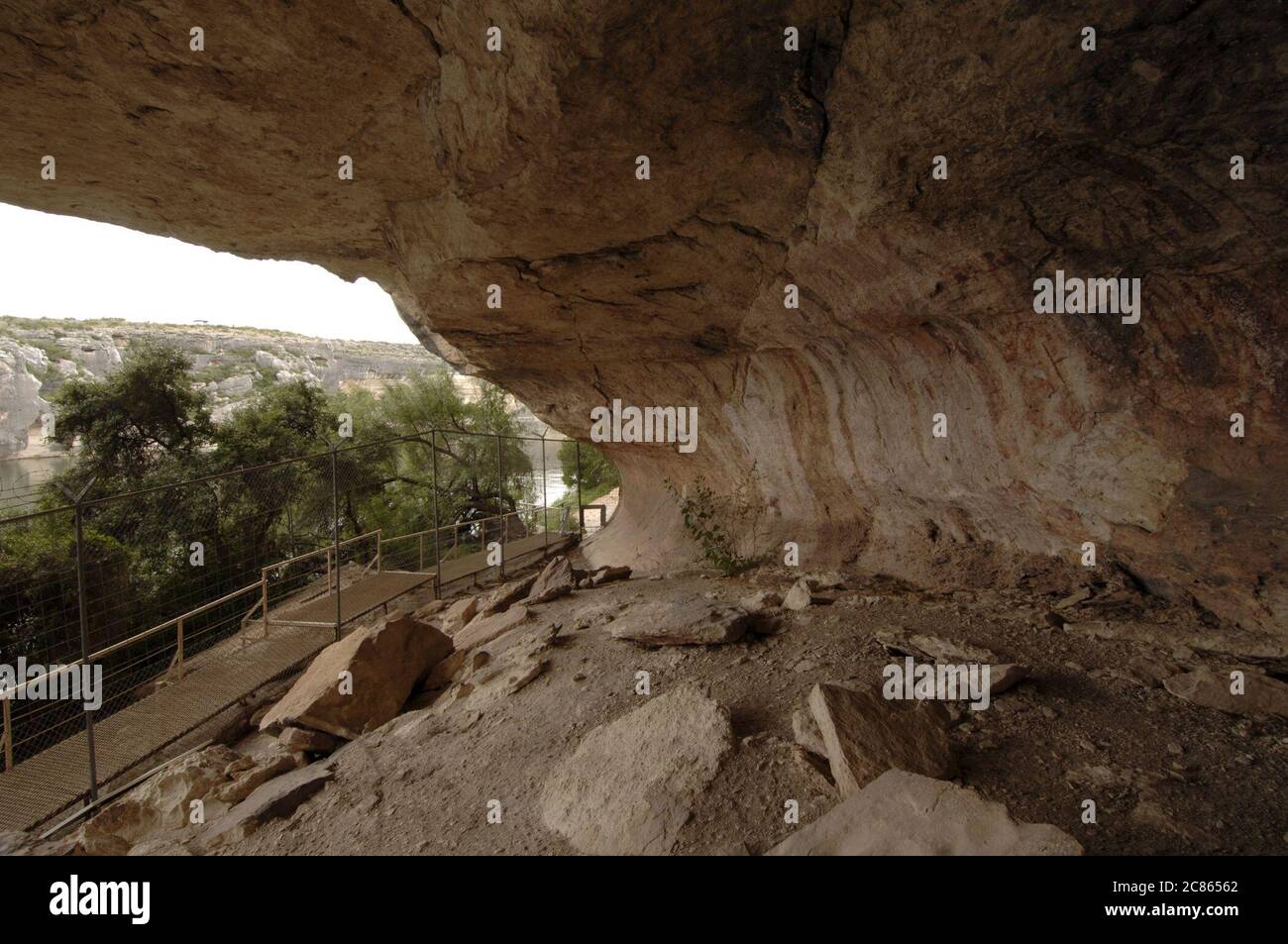 Val Verde County, Texas October, 2005: Panther Cave, a large rock ...