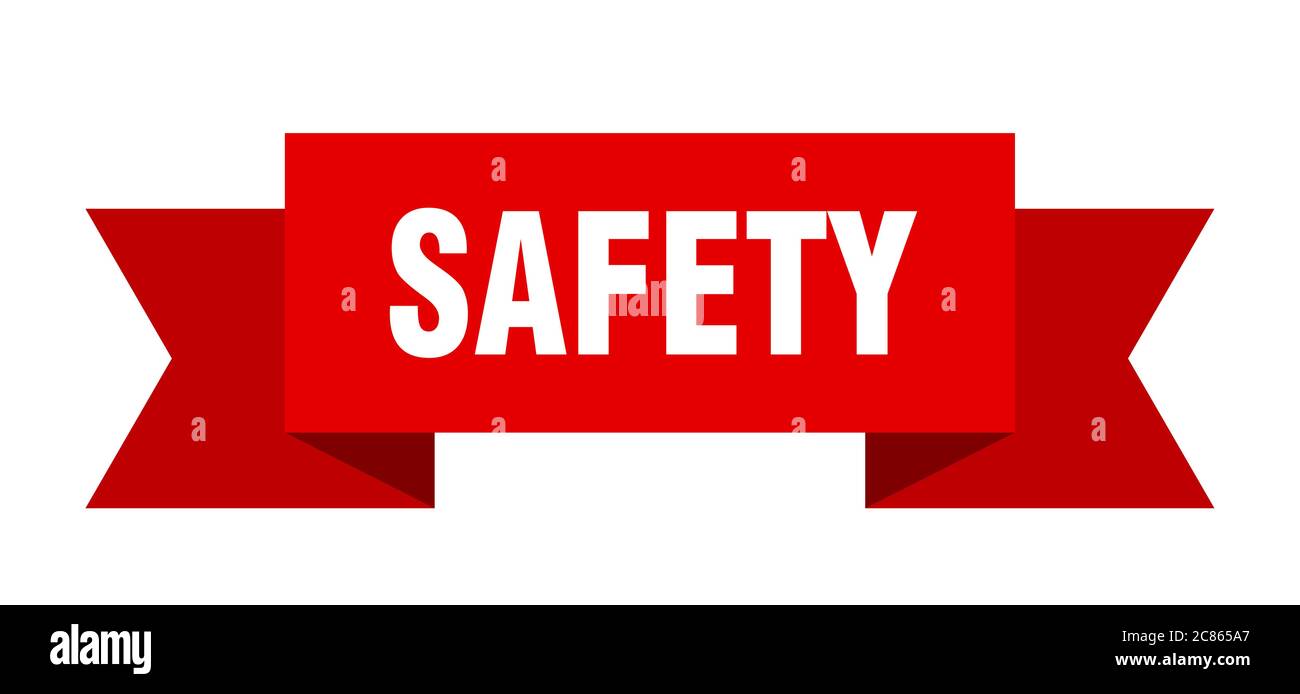 safety ribbon. safety paper band banner sign Stock Vector Image & Art ...