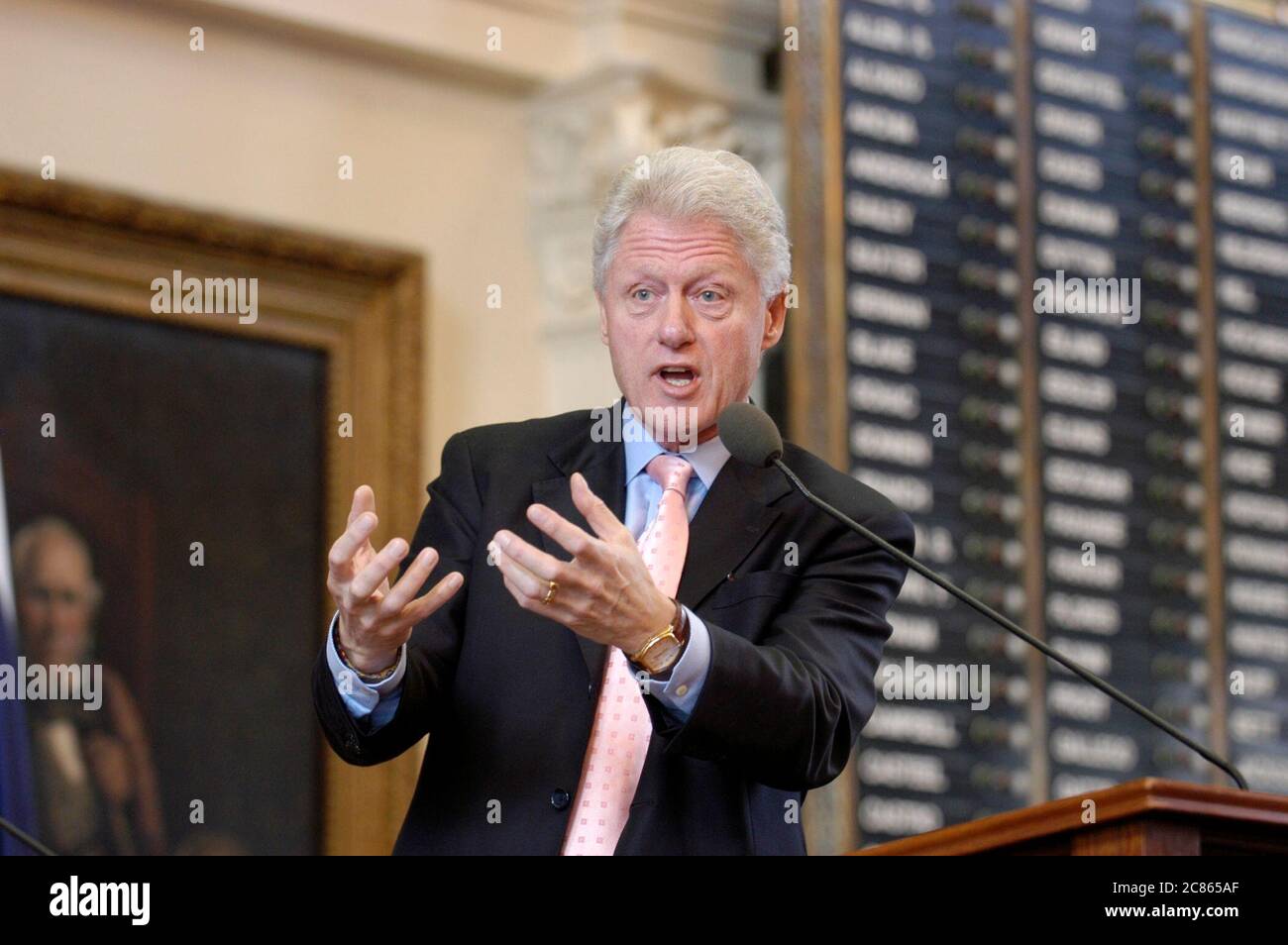Austin, Texas USA, October 30, 2005: Former U.S. President Bill Clinton ...