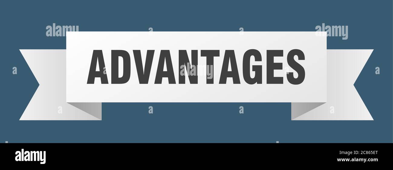 advantages ribbon. advantages paper band banner sign Stock Vector Image ...