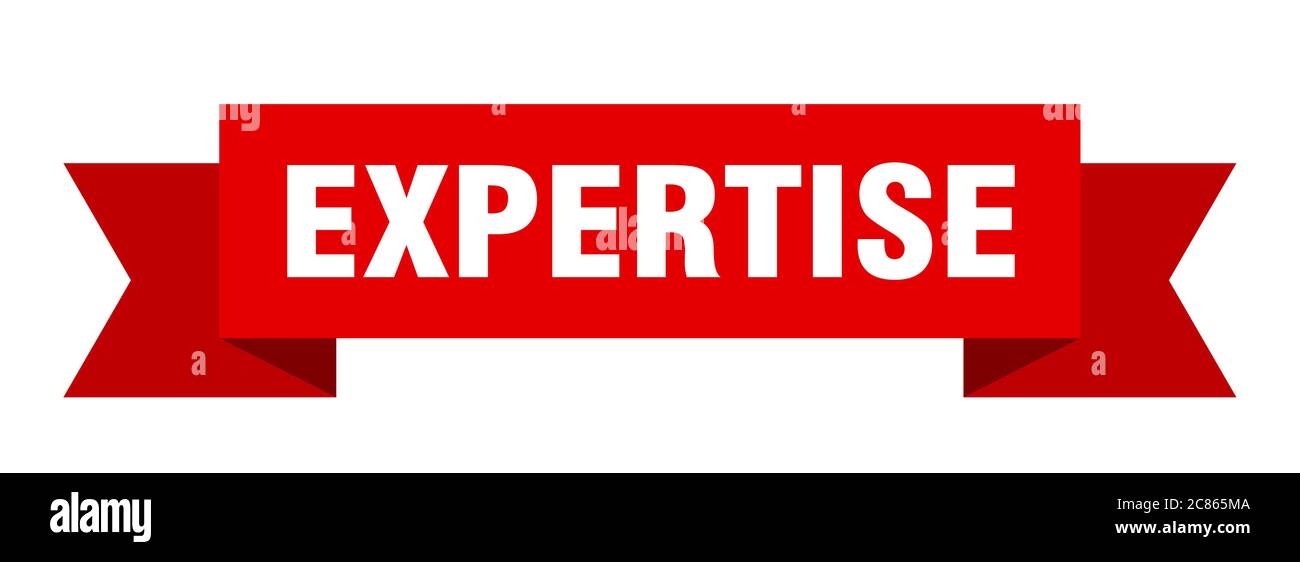 expertise ribbon. expertise paper band banner sign Stock Vector Image ...