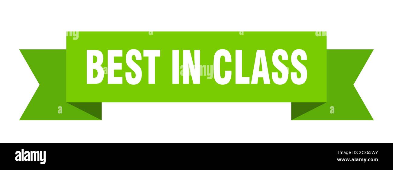 best in class ribbon. best in class paper band banner sign Stock Vector ...