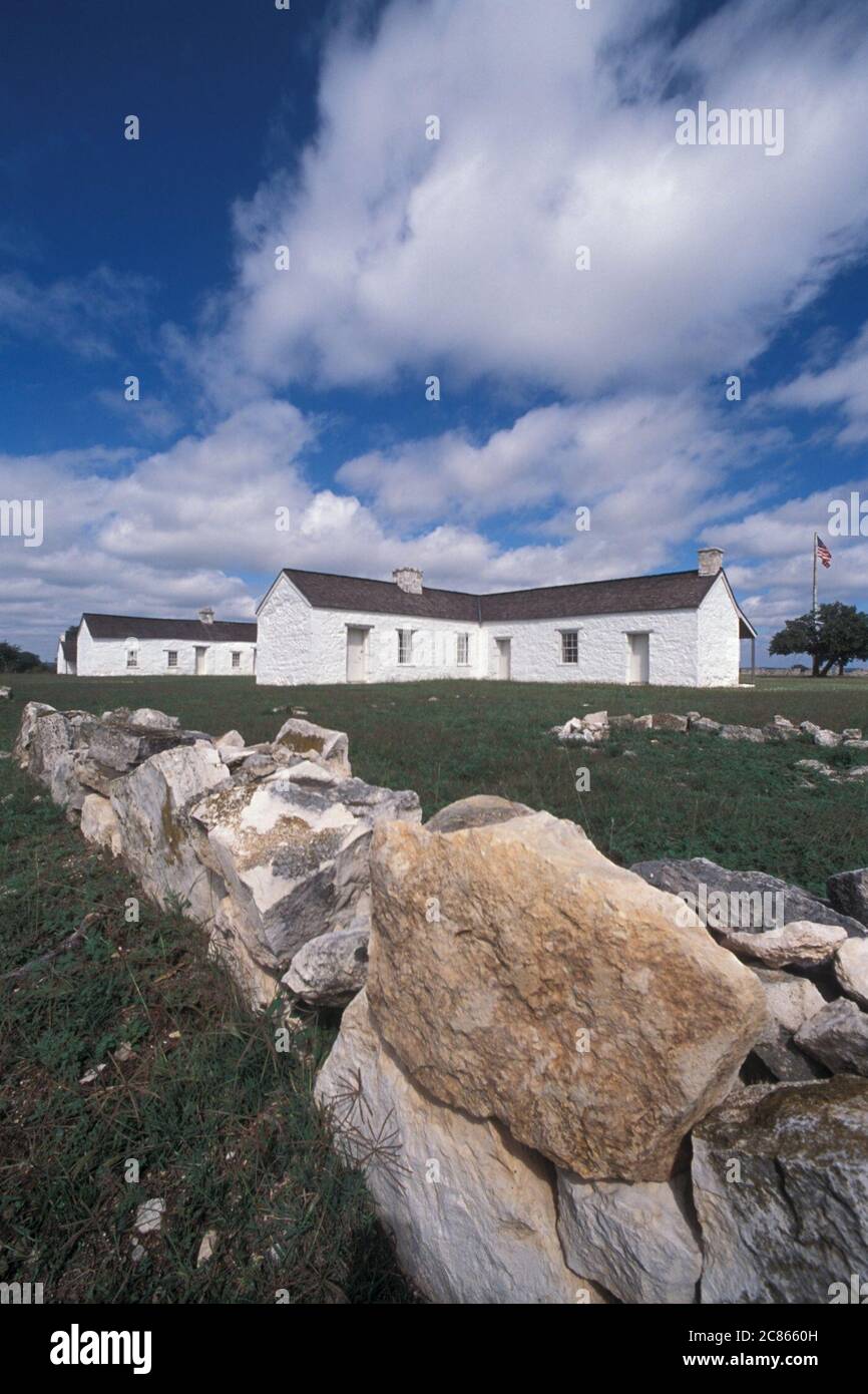 Menard County Texas USA, October 2005: Fort McKavett, long-abandoned ...