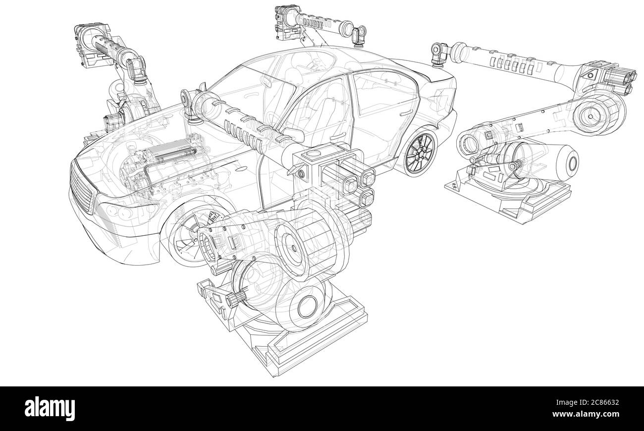Assembly of motor vehicle Stock Photo - Alamy