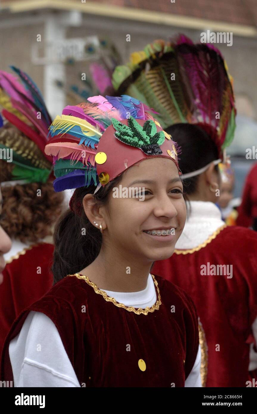 Dancers In Traditional Aztec Costume High Resolution Stock Photography ...