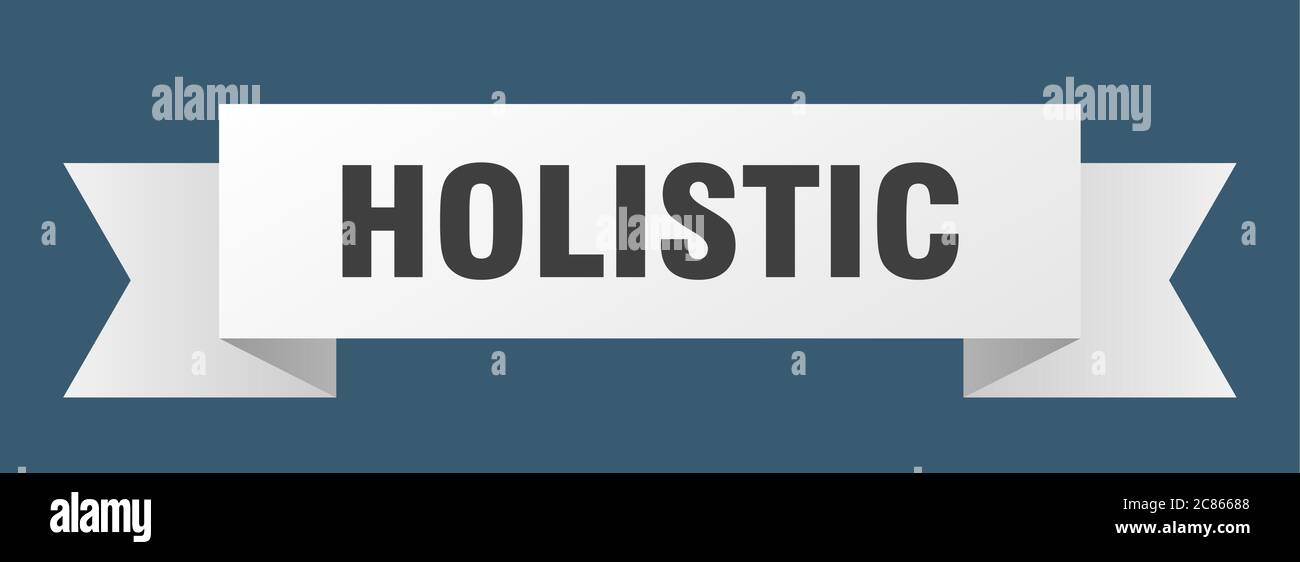 holistic ribbon. holistic paper band banner sign Stock Vector Image ...