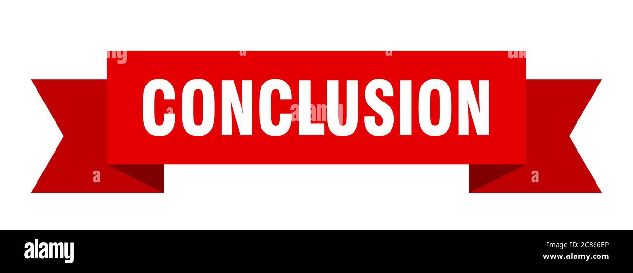 Conclusion banner template ribbon hi-res stock photography and images ...