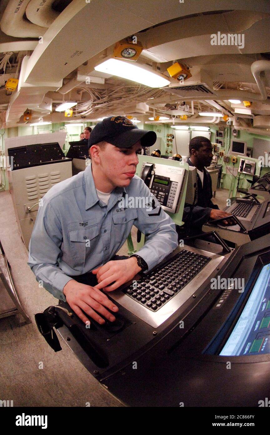 Ingleside, Texas USA, January 12, 2006: The Central Control Station of ...