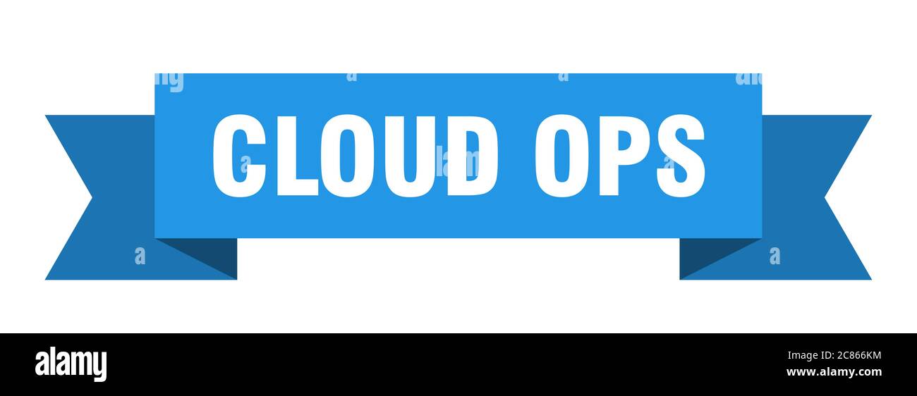 cloud ops ribbon. cloud ops paper band banner sign Stock Vector Image ...