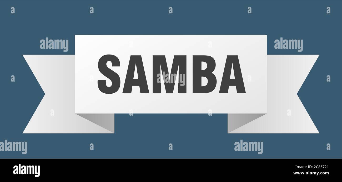 samba ribbon. samba paper band banner sign Stock Vector Image & Art - Alamy