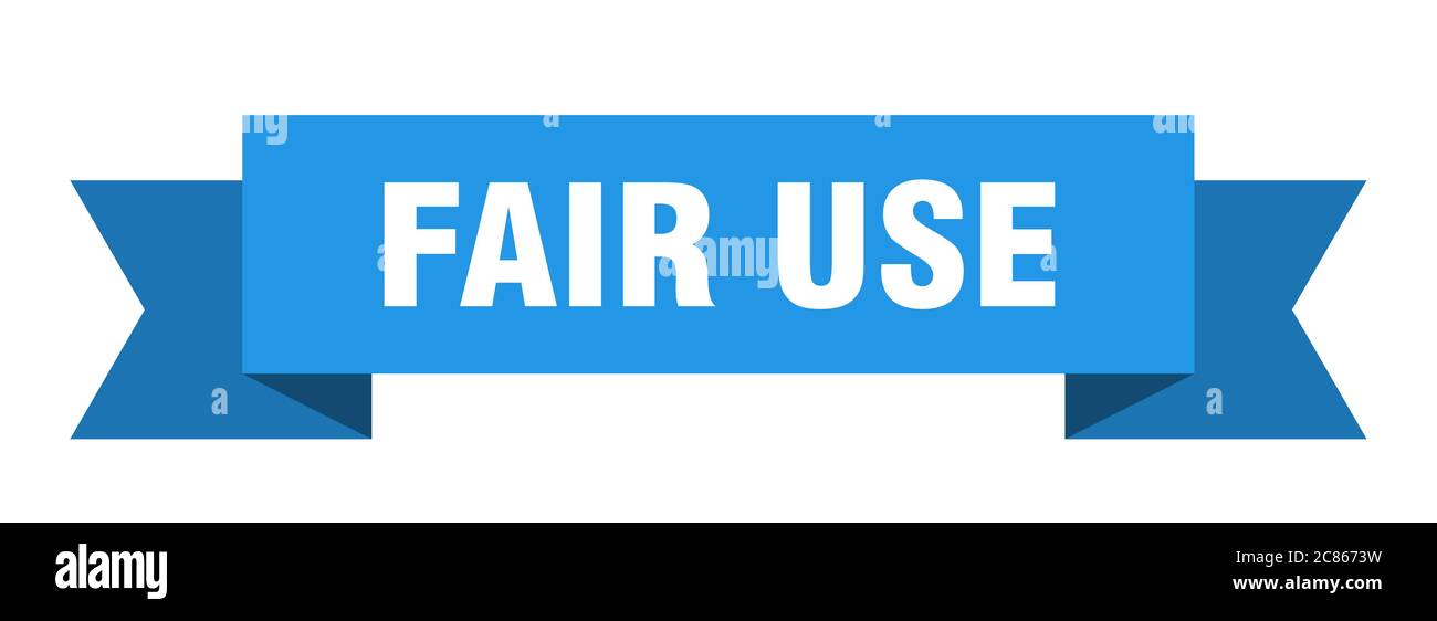 fair use ribbon. fair use paper band banner sign Stock Vector Image ...