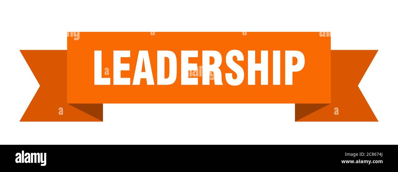 leadership ribbon. leadership paper band banner sign Stock Vector Image ...